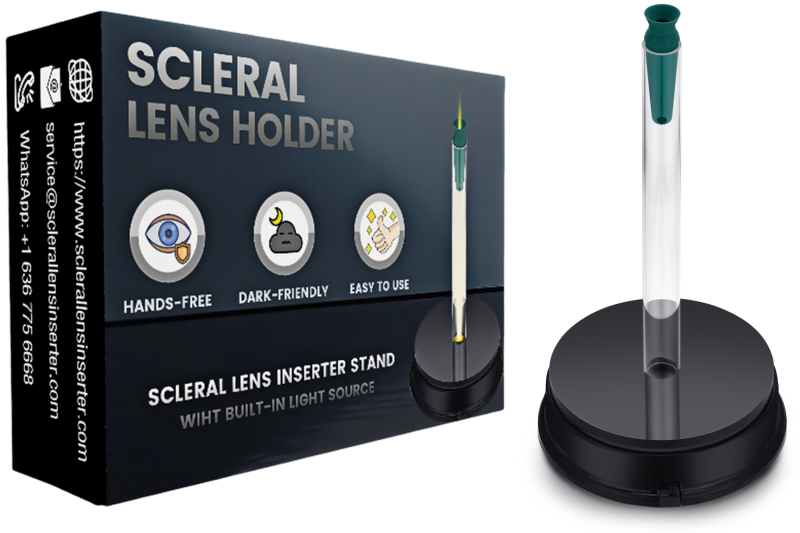 Scleral Lens Inserter Official – Hands-Free, LED-Guided, Travel-Ready
