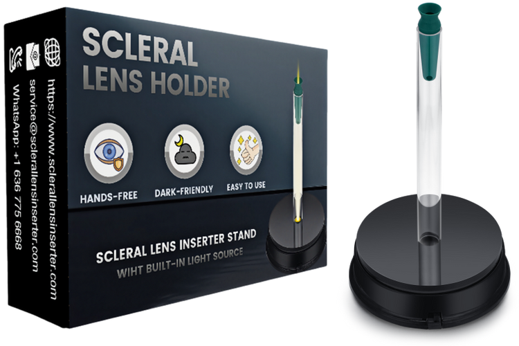 Scleral Lens Inserter Official – Hands-Free, LED-Guided, Travel-Ready